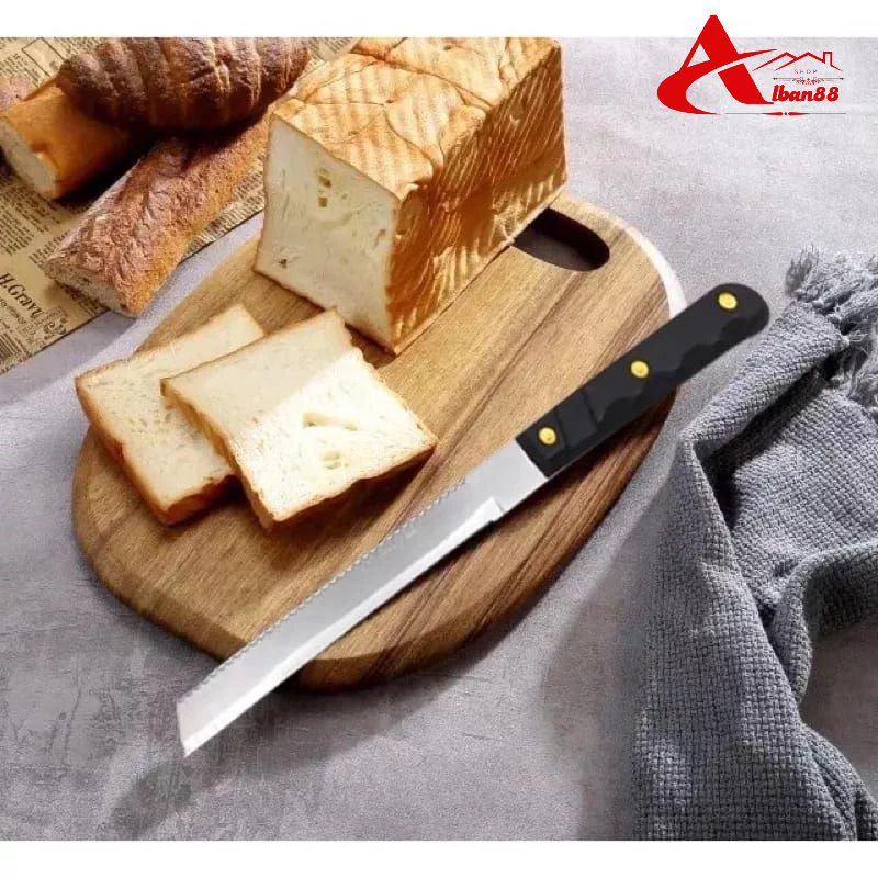 Jual Pisau Roti/Pisau Kue dua mata Pisau Berbeda Bahan Stainless Steel ...
