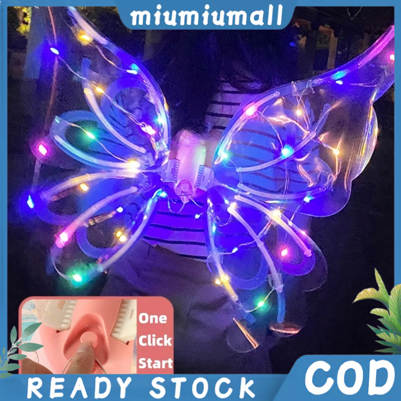 Jual 【MURAH COD】Anak Kupu-kupu led simulasi sayap malaikat sayap bulu ...