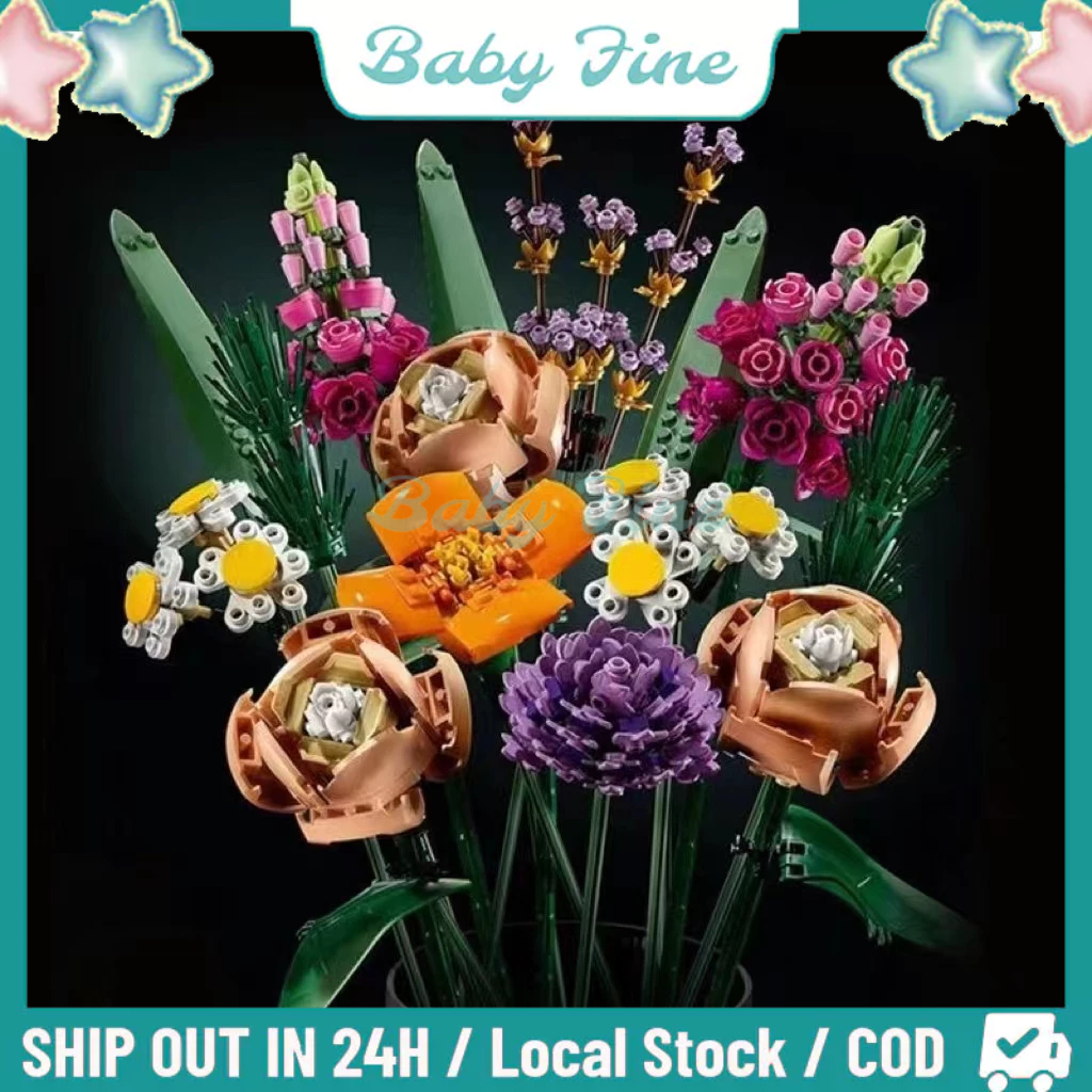 Jual 【COD】756PCS Nano Blok Bunga Building Blocks Flowers DIY Bunga ...