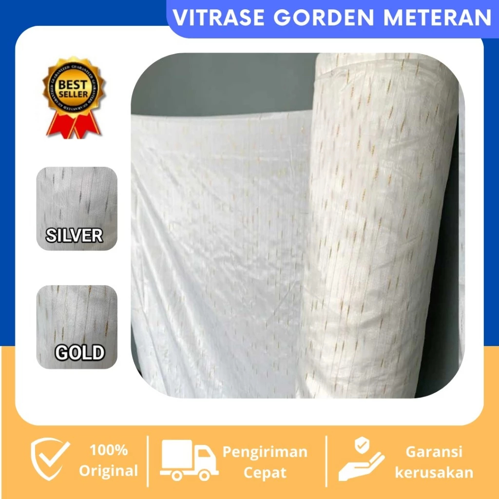 Jual Vitrase minimalis serat silver tinggi 2.8m/Vitrase minimalis serat ...