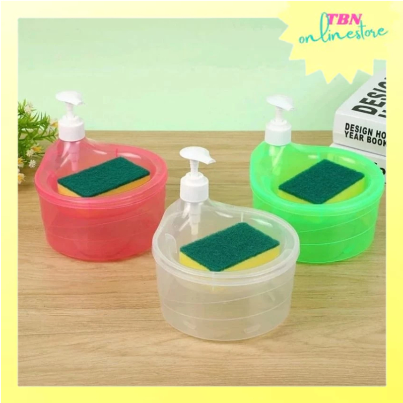 Jual Soap Pump and Sponge Caddy / Spons Dispenser Sabun Cuci Piring ...