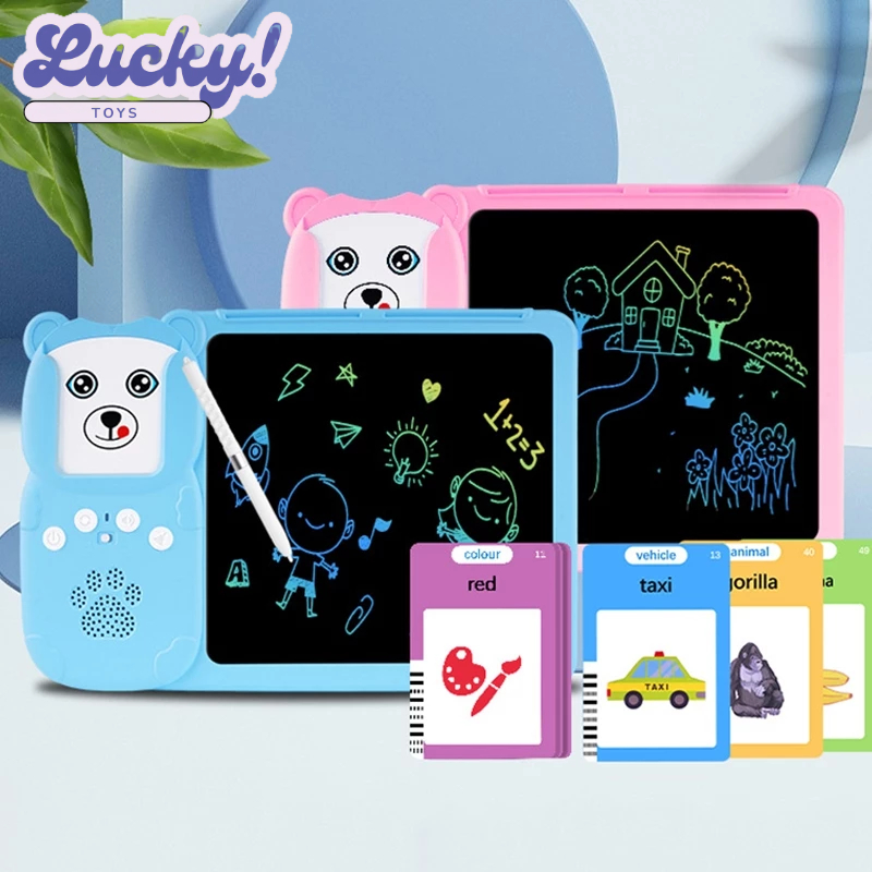 Jual Mainan Belajar Anak Papan Gambar Tulisan 2 IN 1 Flashcard Reader ...