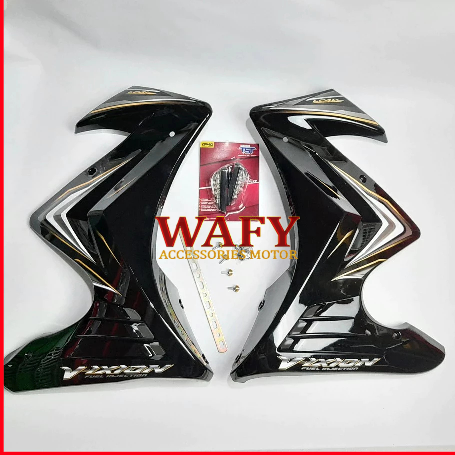 Jual Half Fairing Old Vixion Sayap Vixion Lama Bahan Plastik + Sein Dan ...