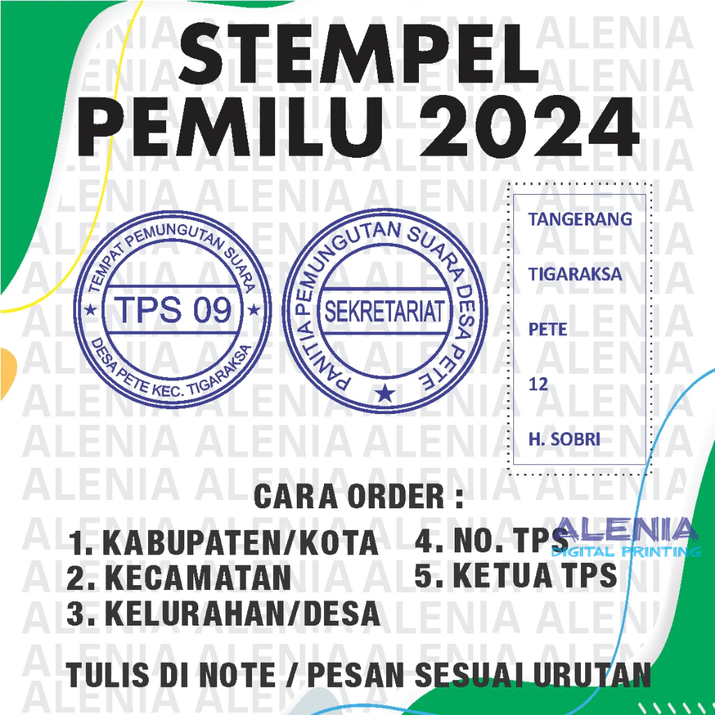 Jual Stempel Pemilu, Stempel Surat Suara, Stempel TPS, Stempel PPS, Stempel, stempel custom ...