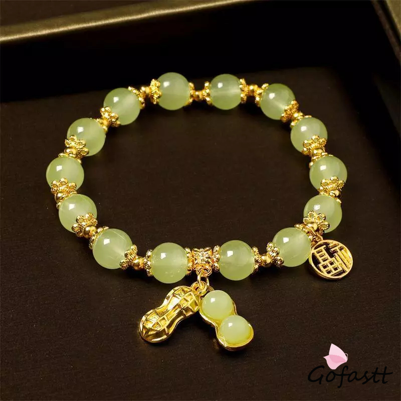 Jual COD Gelang Giok Keberuntungan Manik-manik Batu Gelang Kacang Hijau ...