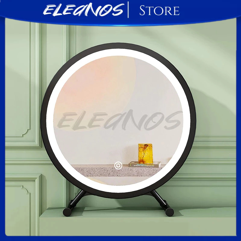 Jual 【COD】Cermin Rias LED Dengan Touchscreen Cermin Rias Bulat 30/40CM ...