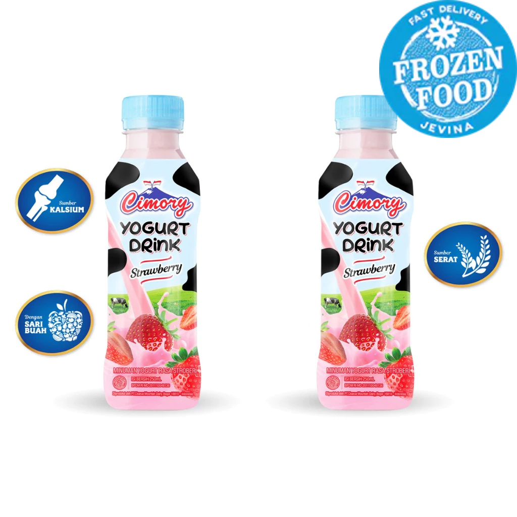 Jual Cimory Low Fat Yoghurt Strawberry & Mango | Tropical Fruit 250 ml ...