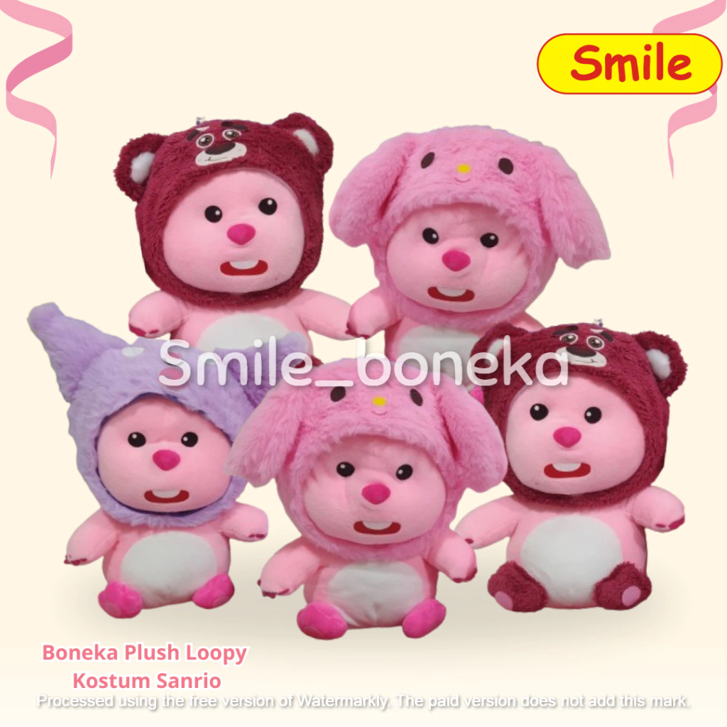 Jual SB/Boneka Plush Toys Loopy Kostum Sanrio My Melody Kuromi Lotso ...