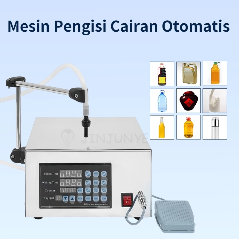 Jual Mesin Filling Liquid Mesin Isi Cairan Otomatis Flling Liquid 2 Nozle/1 Nozzle GFK-280 Alat ...