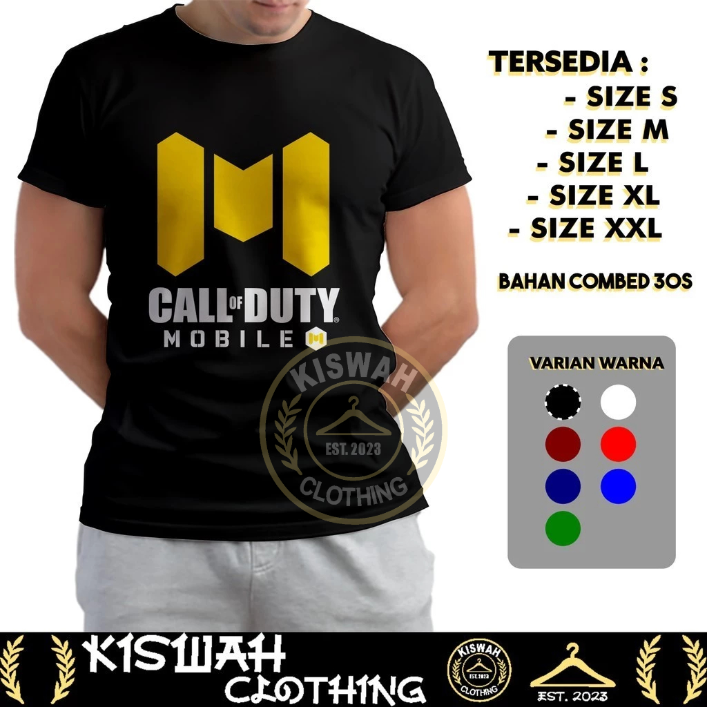 Jual Kaos Tshirt Call Of Duty v2 Logo Baju Game | Shopee Indonesia