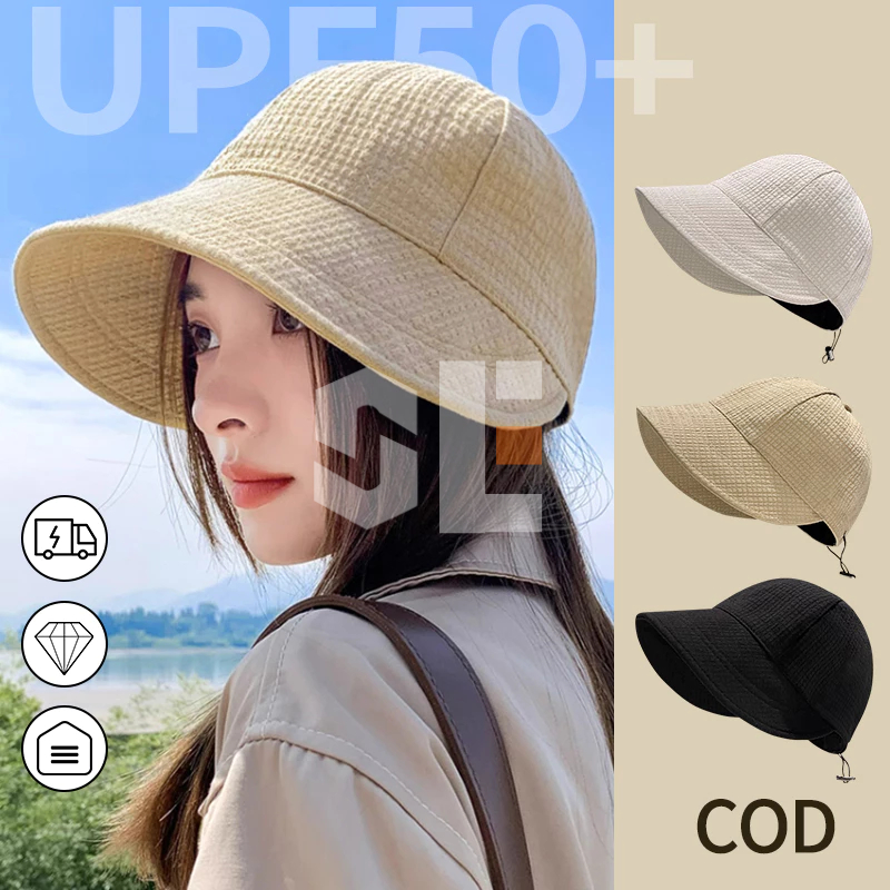 Jual Shulanger Topi lipat anti-sinar UV wanita model Korea topi wanita ...