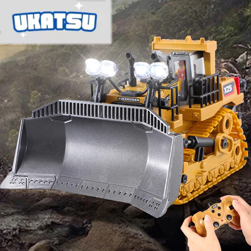 Jual Mainan Bulldoser Remote Control Crawler 9 Channel RC Bulldozer ...
