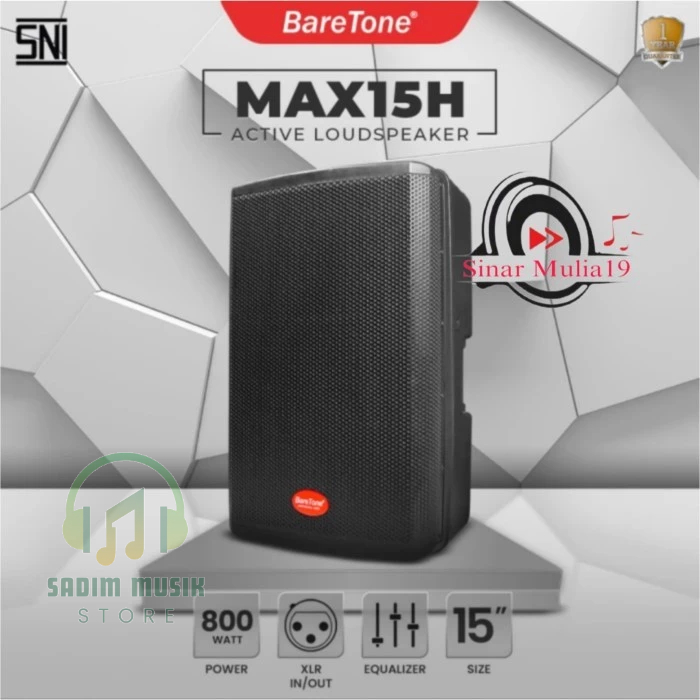 Jual Speaker Aktif Series 15 Inch Rms 800 Watt Baretone Max15H Harga 1Pcs | Shopee Indonesia