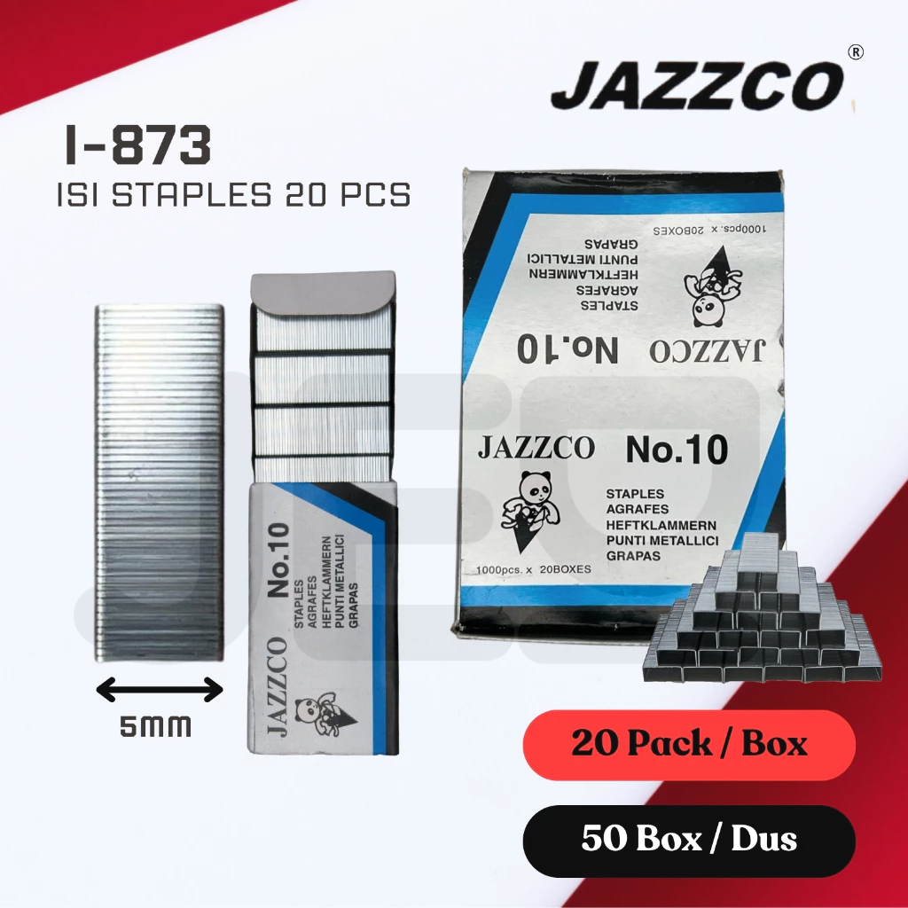 Jual Grosir 1 Dus isi 1000 Pack Staples Isi Stapler Refill Stapler ...