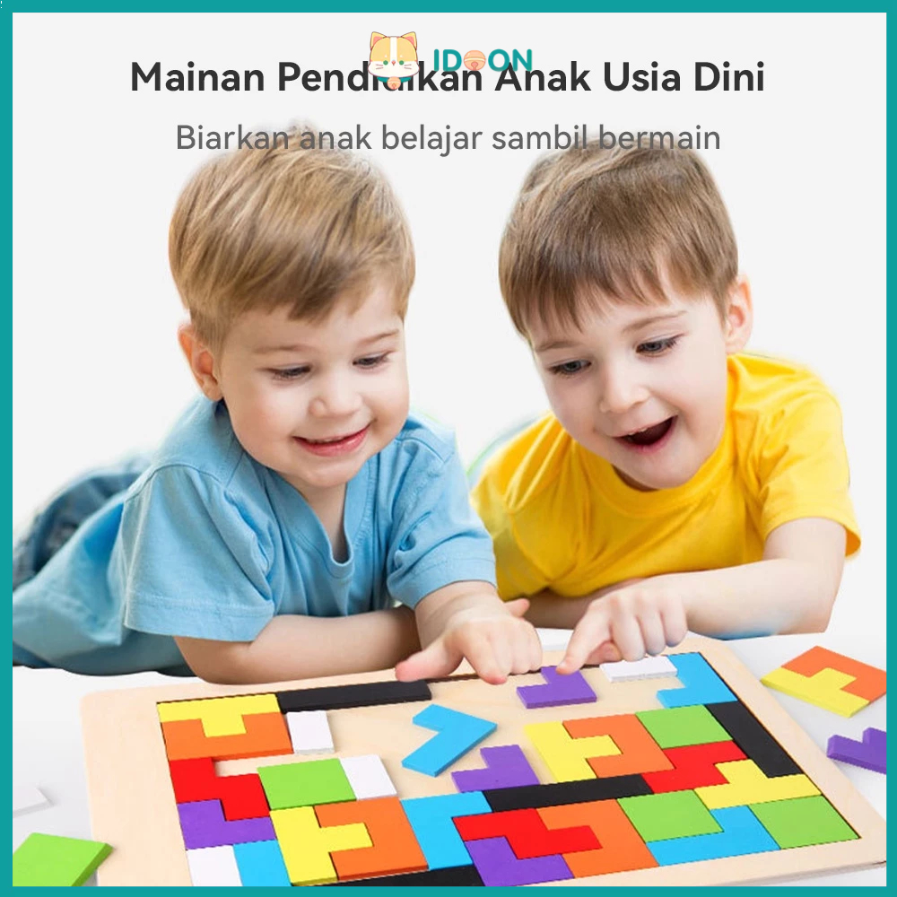 Jual IDOON Mainan Puzzle Tetris Edukasi Anak Tetris Puzzle Russian ...