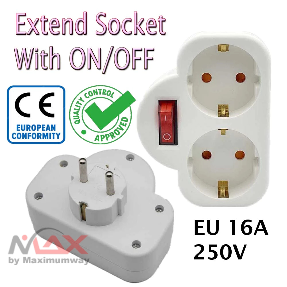 Jual CE Steker listrik segitiga cabang 2 kualitas bagus stop kontak ...