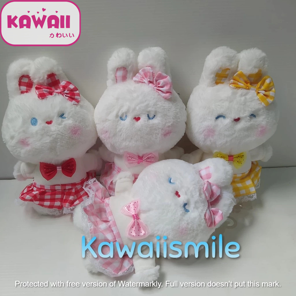 Jual KS/Boneka Plush Toys Rabbit Kelinci Bunny White Putih Animal ...