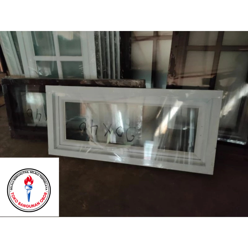 Jual Jendela Bouven Full Plat Baja Galvalum Motif Kaca Bening Polos ...