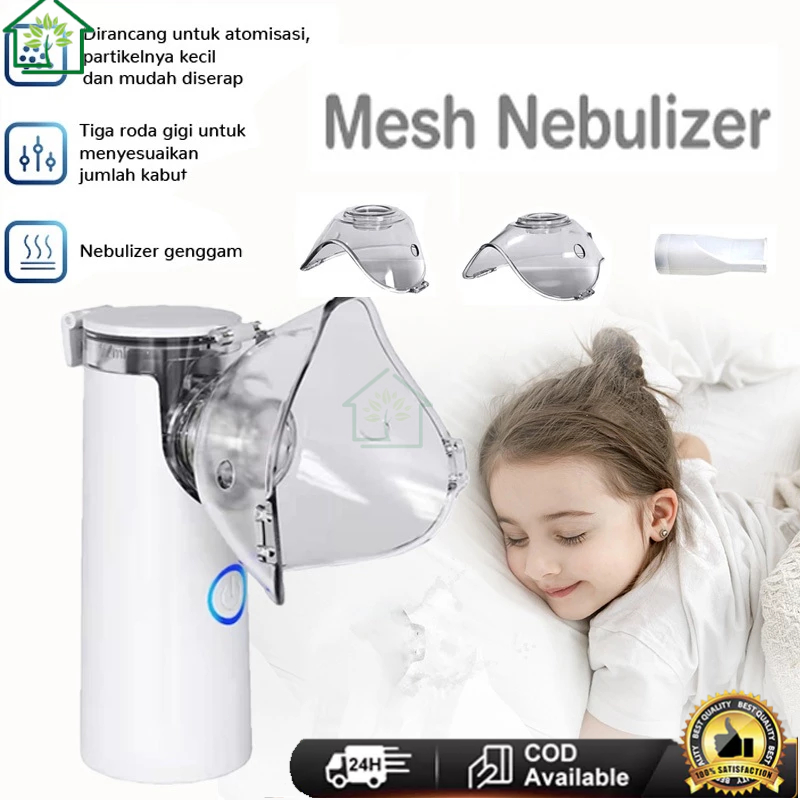 Jual 【Harga Minimum】COD Nebulizer Portable Mesh Alat Uap Bantu ...