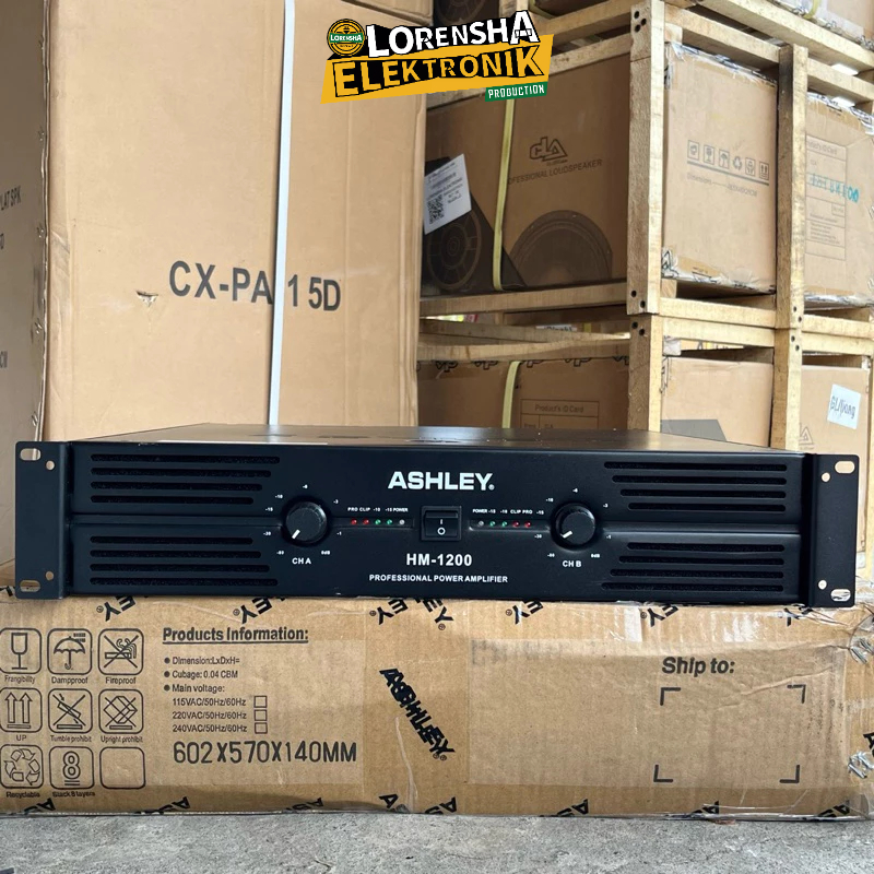 Jual Power Amplifier ASHLEY HM 1200 Original Class H ASHLEY HM1200 ...