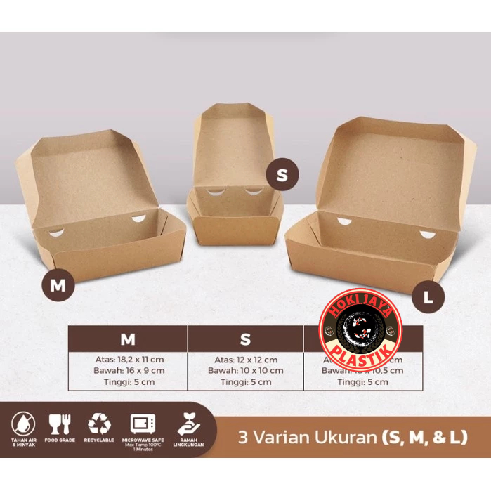 Jual Paper Lunch Box [Forming] 1 Pack Isi 50 Pcs kraft ukuran S - Lunch Box Cokelat S | Shopee ...