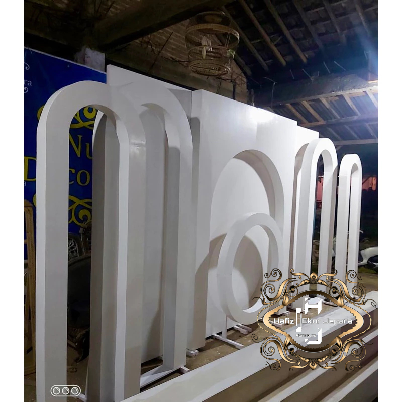 Jual gebyok triplek / backdrop triplek / backdrop pelaminan triplek ...