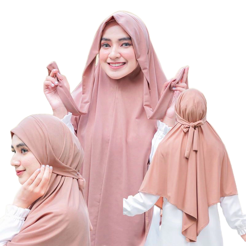 Jual HIJAB BERGO TALI MALAY JERSEY STELLA / BERGO FRENCH MALAY / BERGO ...