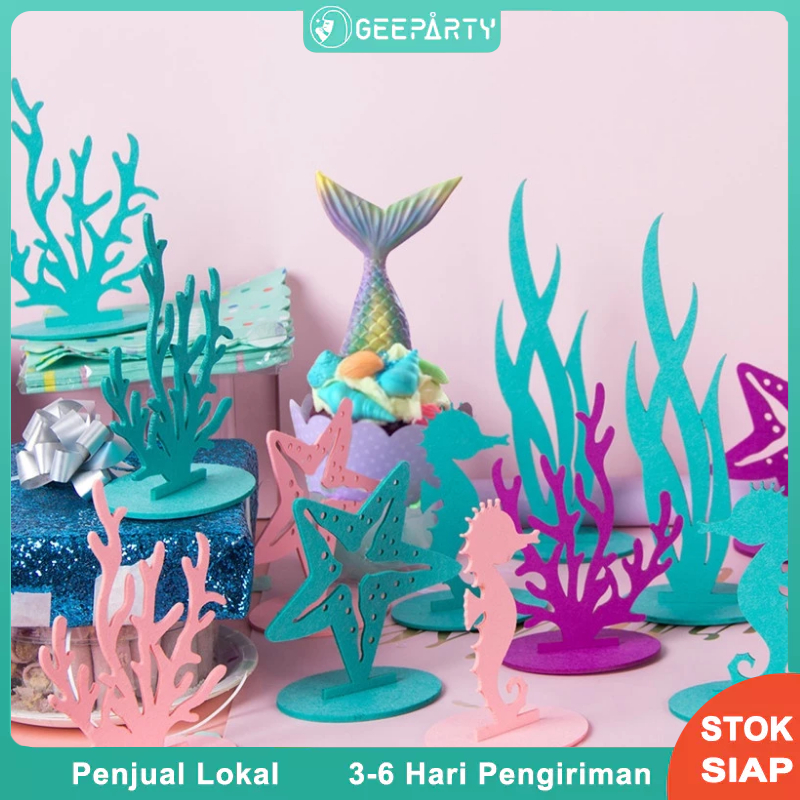 Jual 2pcs Putri Duyung Topper Ornamen Meja Di Bawah Laut Perlengkapan ...