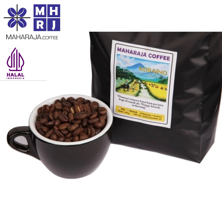 Jual Maharaja Coffee KORAINO Kopi Rakyat Indonesia Blend 120g / 200g ...