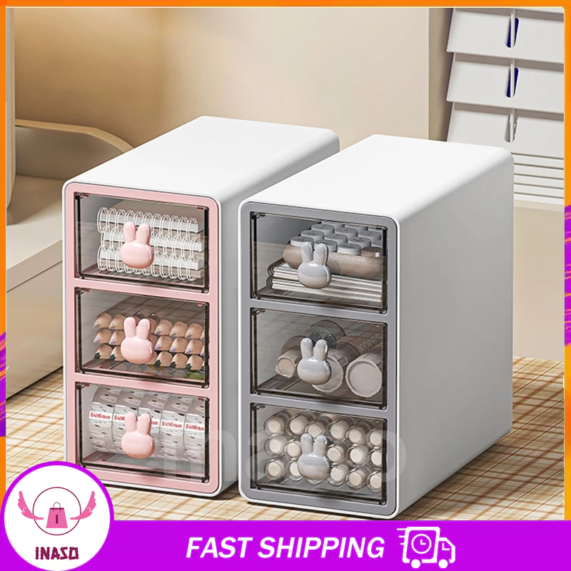 Jual INASO Rak Laci Mini Meja Organizer Desktop Drawer Storage Laci ...