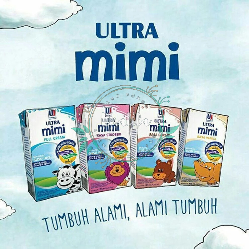 Jual [E C E R] Susu UHT Ultra Mimi Kids Kemasan Kotak 125 ml 4 Varian ...