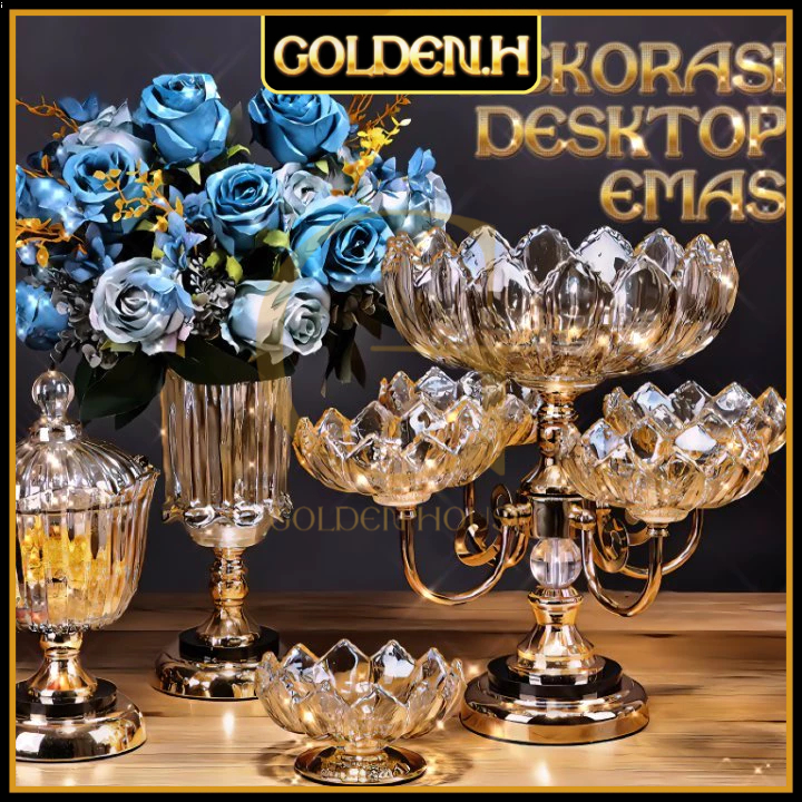 Jual Gold COD Tempat permen snack mewah aesthetic tempat buah untuk ...