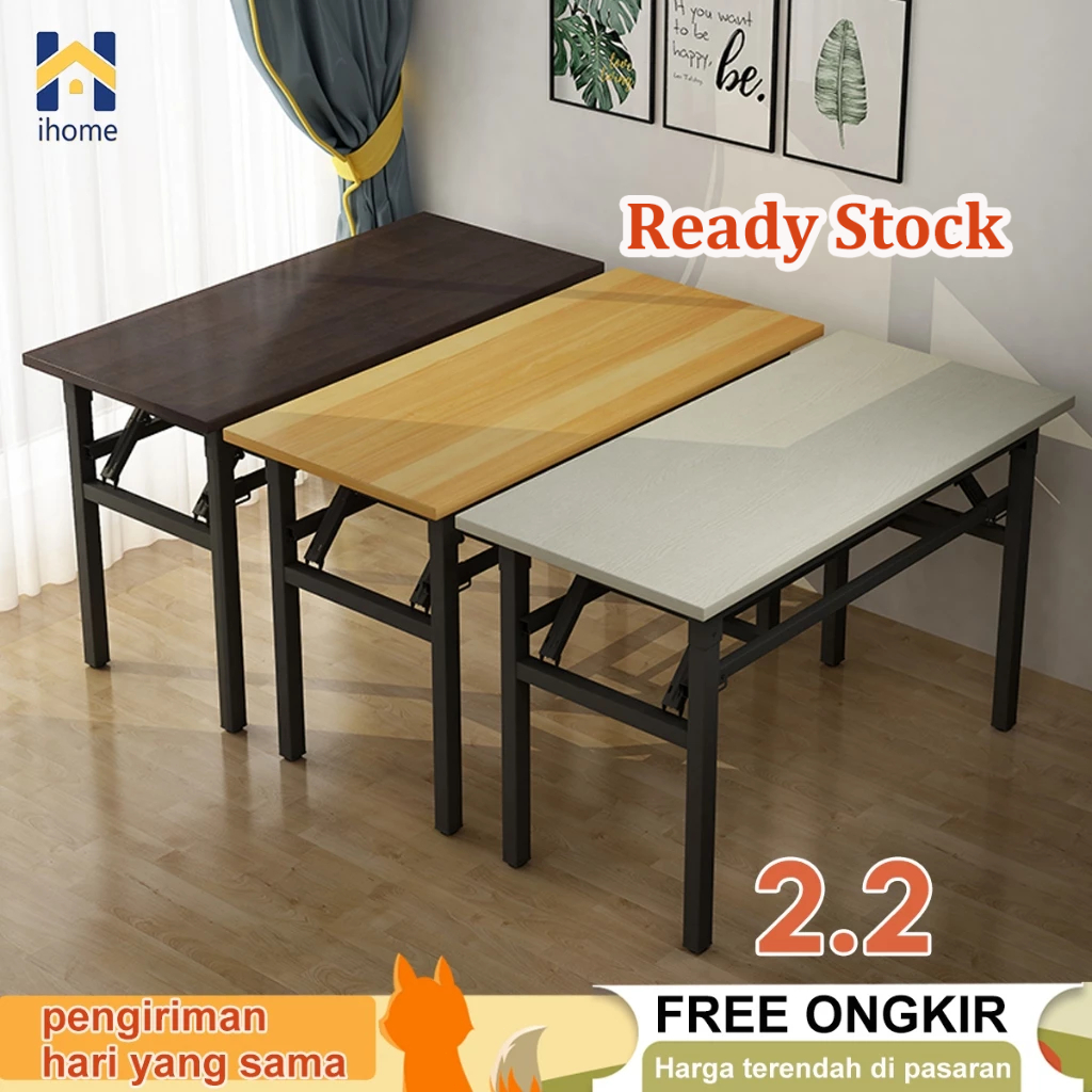 Jual IH Meja Lipat Portable Meja Belajar Meja Kantor Besi Meja Pelatihan Serbaguna Meja Lipat ...