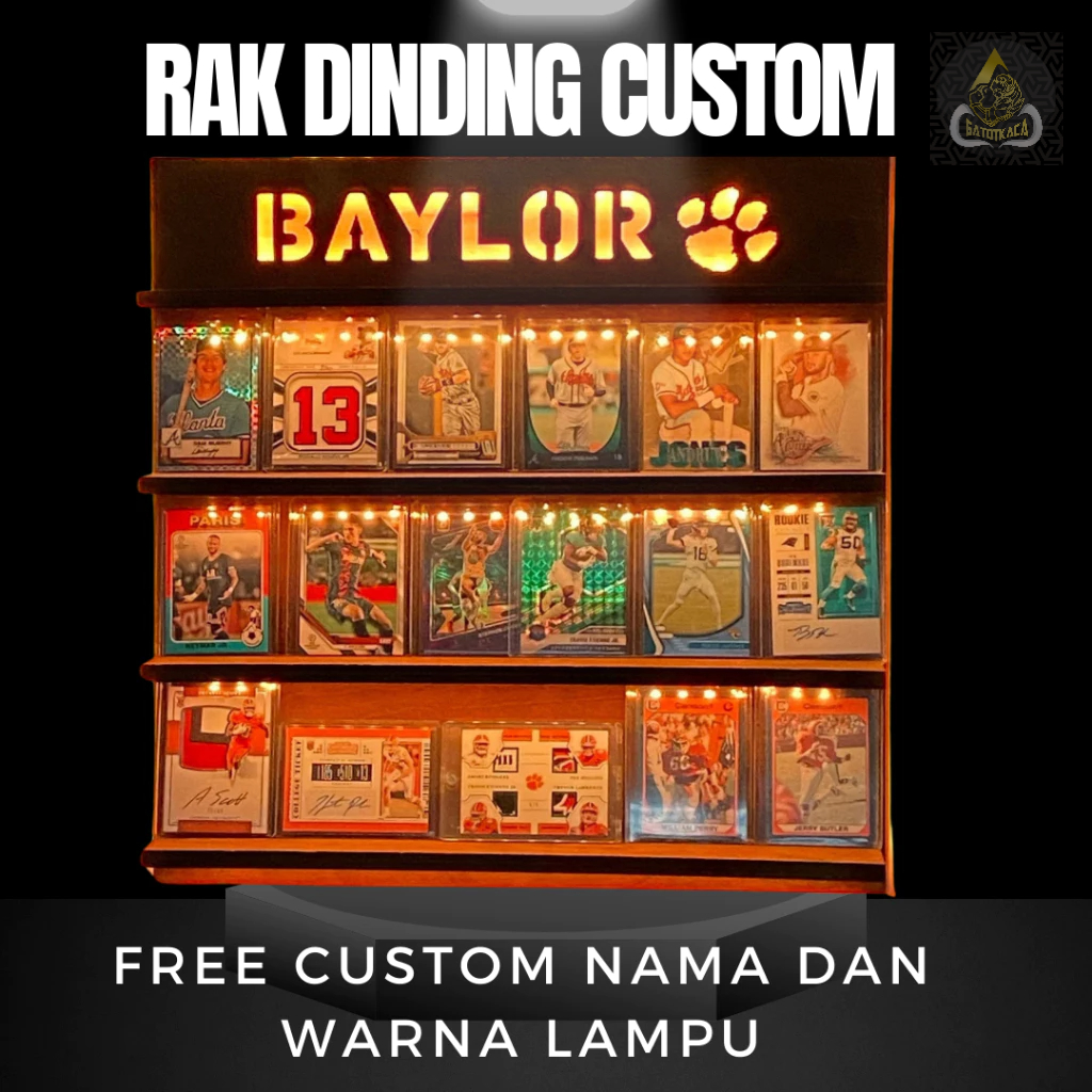 Jual GATOT KACA GALERI - RAK DINDING KOLEKSI CUSTOM NAMA LED/RAK ...