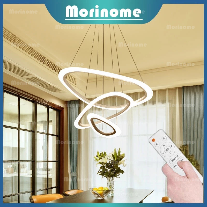 Jual Lampu Gantung Ruang Tamu Modern Minimalis Lampu Hias Gantung 3 Ring 60+40+20 cm 72W Led 3 ...