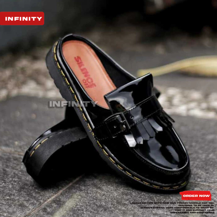 Jual Sepatu Sandal Formal Hitam Docmart Distro INFINITY - MAEDA SERIES ...