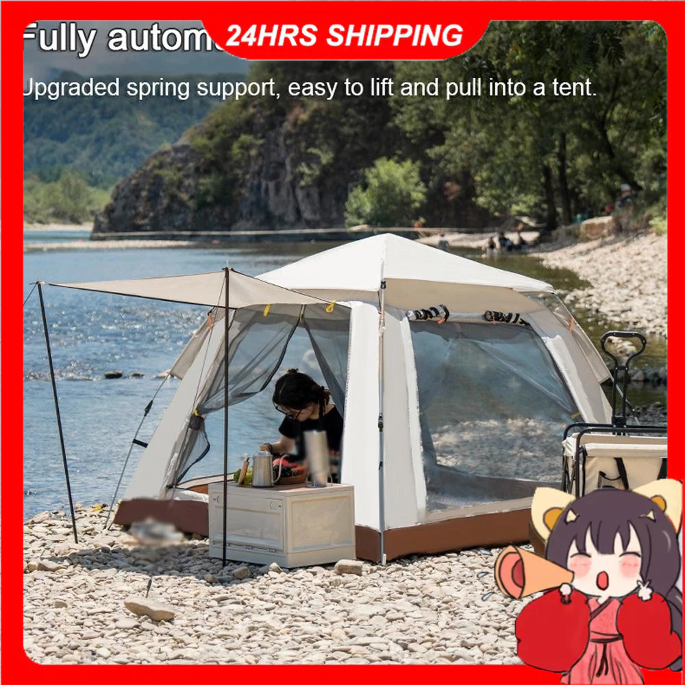 Jual [Ready] Outdoor Self-driving Travel Camping Tent Automatic Quick ...