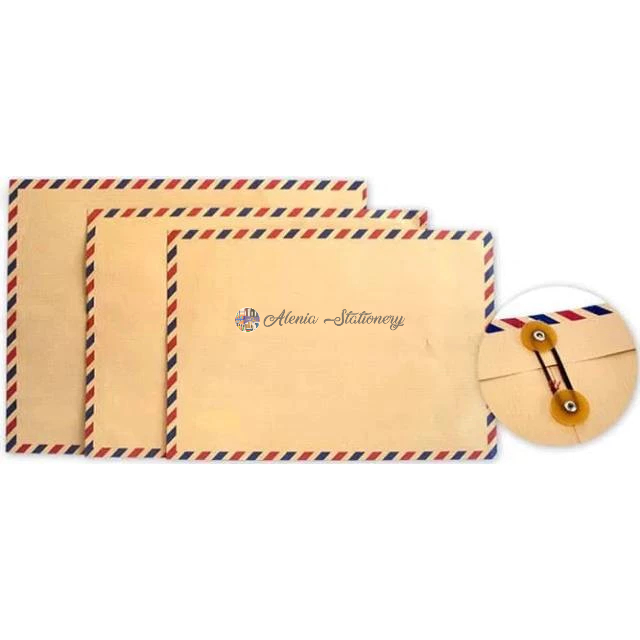Jual Map Coklat Tali AIRMAIL Folio / Map Lamaran kerja (10pcs) | Shopee ...