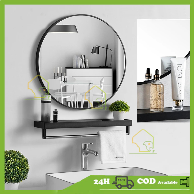 Jual [Harga Minimum] COD 60/50/40cm Cermin Gantung Dinding +Hanger ...