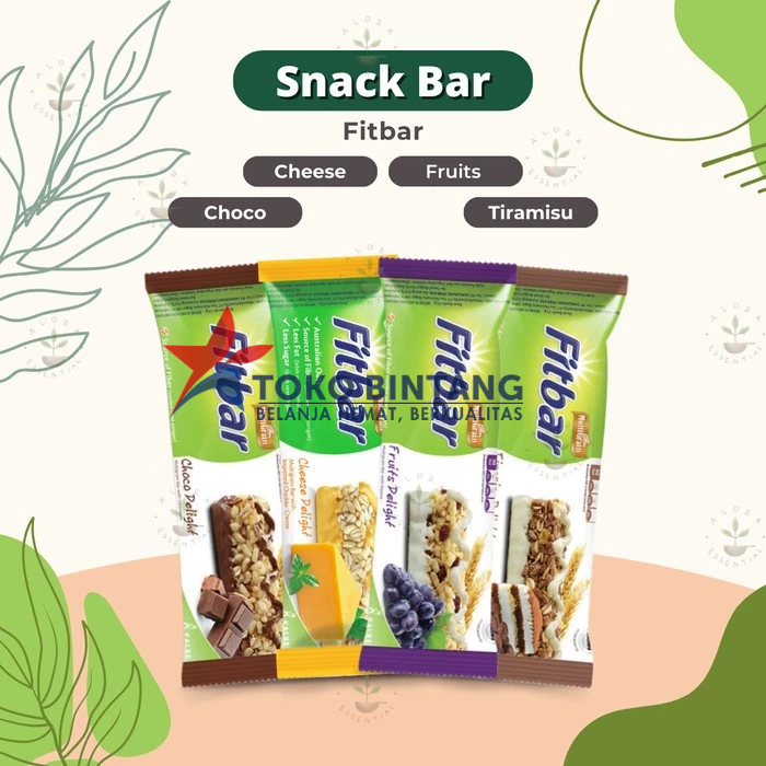 Jual Fitbar Multigrain 20gr Cheese/Coklat/Fruit/Tiramisu - Snack Sehat ...
