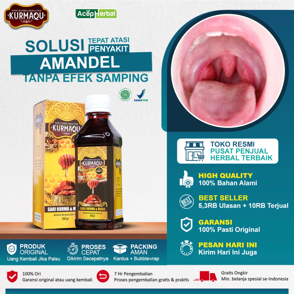 Jual Obat Herbal Khusus Amandel Anak dan Dewasa BPOM, Obat Amandel Bengkak, Obat Radang Amandel ...