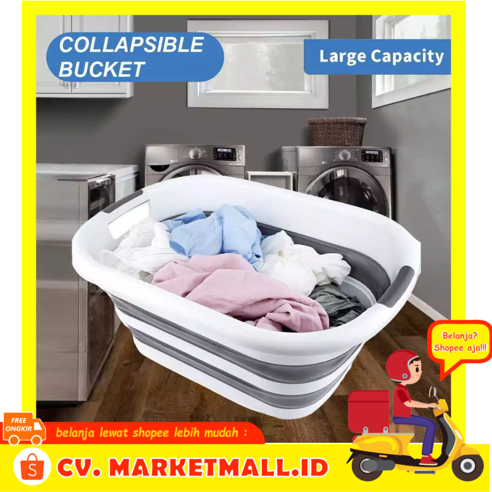 Jual Market Mall - Ember Baskom Lipat Kapasitas Besar 40L Bahan Kuat ...