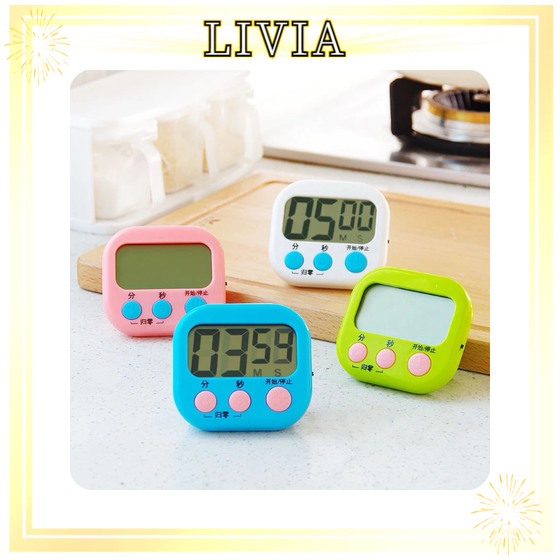 Jual Livia Alarm Masak Digital Kitchen Timer Pengingat Waktu Memasak