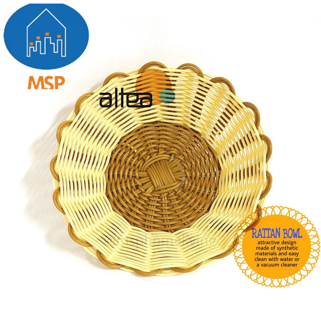 Jual ALTEA Mangkok Rotan Kecil/Mangkok Anyaman Kecil/Rattan Bowl (MSP ...