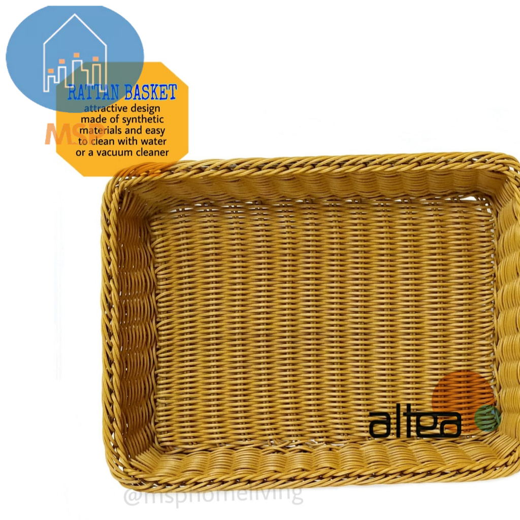 Jual ALTEA Keranjang Rotan Besar/Rattan Basket Large (MSP-42B) | Shopee ...