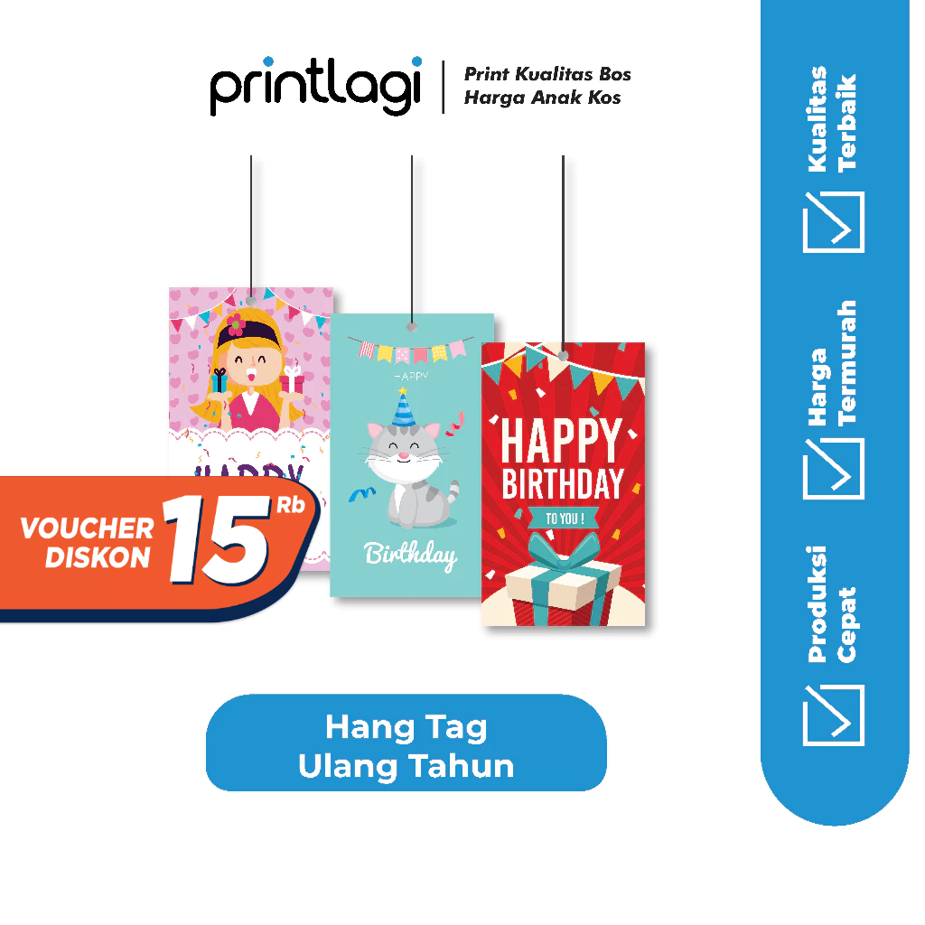 Jual Hang Tag Custom Ucapan Ultah - Label Tag Baju - Free Template ...