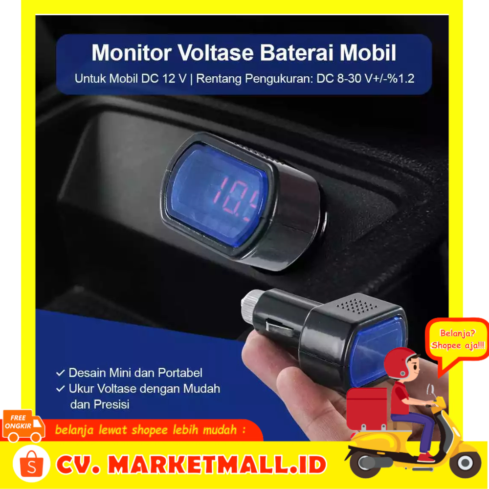 Jual Market Mall - Monitor Voltase Mobil Digital Terbaik Termurah ...