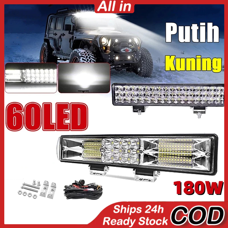 Jual 60LED 120W 12V-60V SLRG LED Light Bar Spot Banjir Led Bar untuk ...