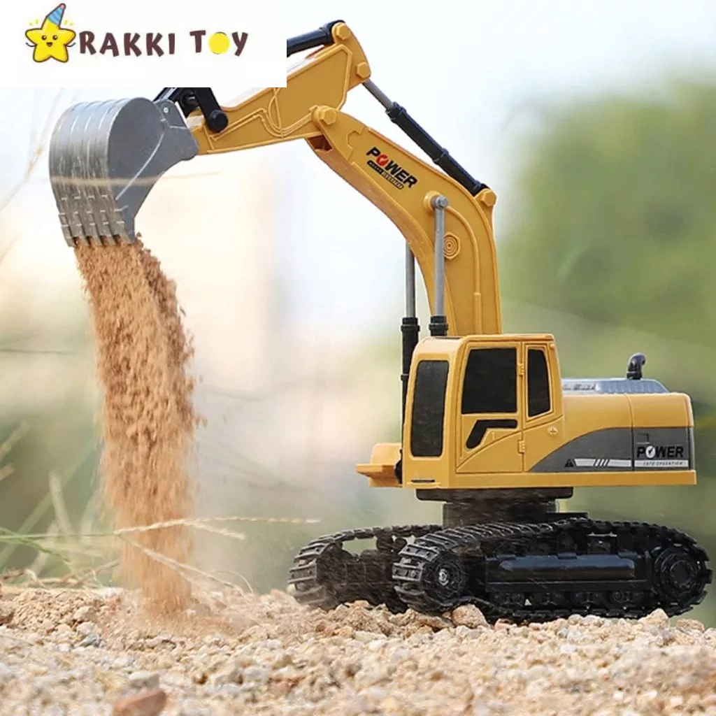 Jual Excavator Remote Control 6 Channel RC Exskavator Beko Mainan Remot ...