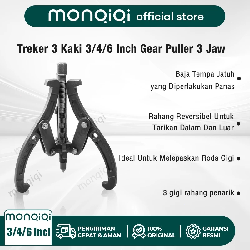 Jual Monqiqi 3/4/6 Inci Treker 3 Kaki Gear Puller 3 Jaw Tracker Bearing ...